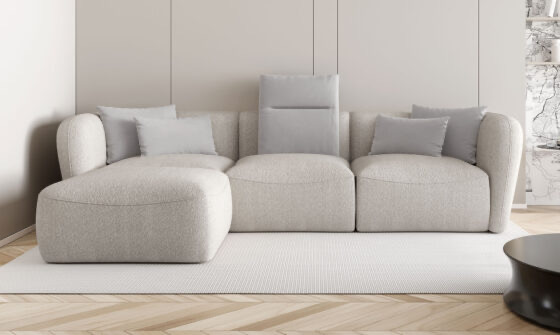 Cute Modular Corner Sofa - 'Candelo Chaise' - Sofanatic